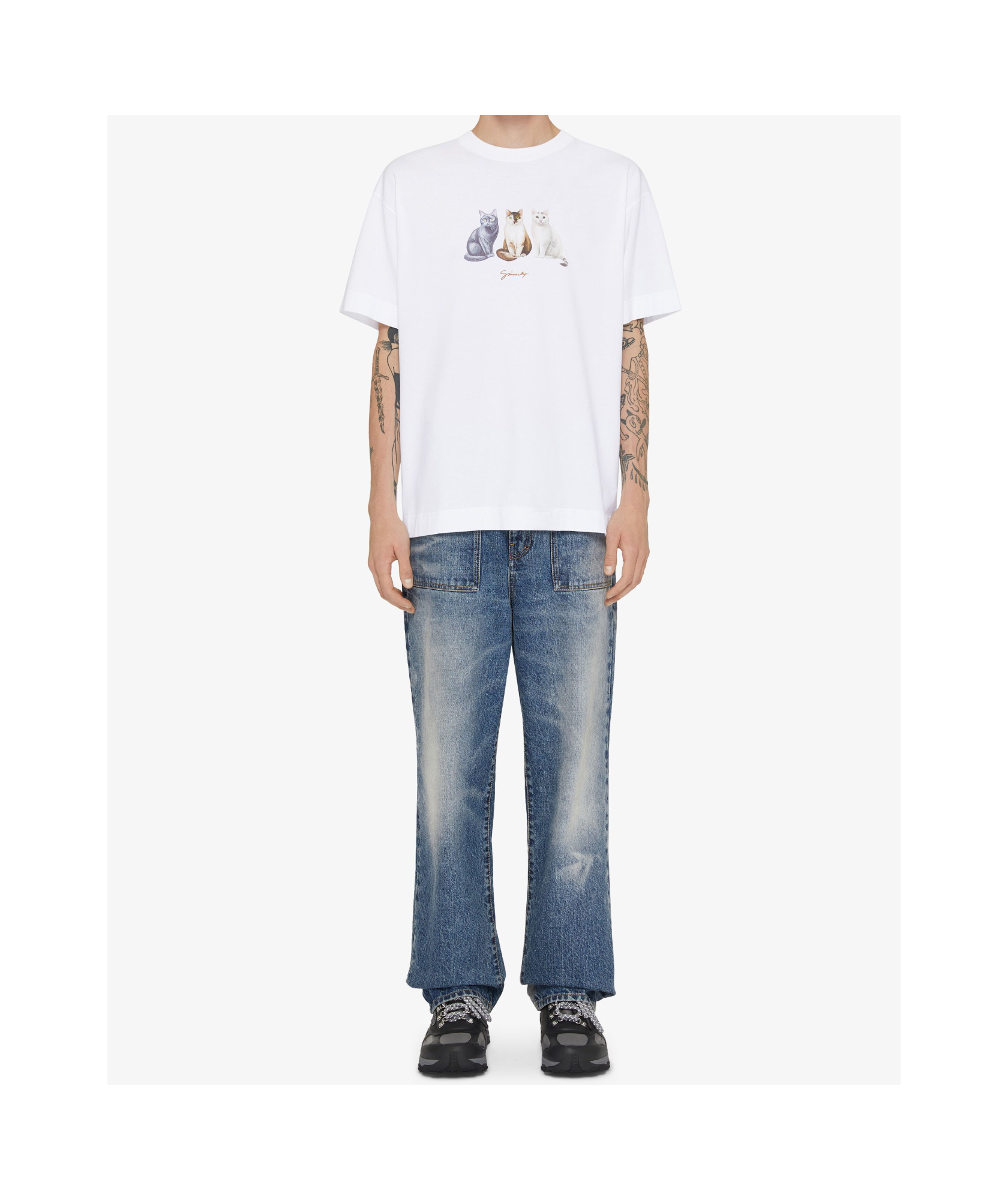 GIVENCHY Givenchy Large Fit Patch Pocket Jeans